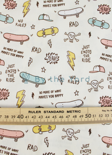 Handmade Fabrics Inc. Skateboard Punk – By the Yard Pte Ltd